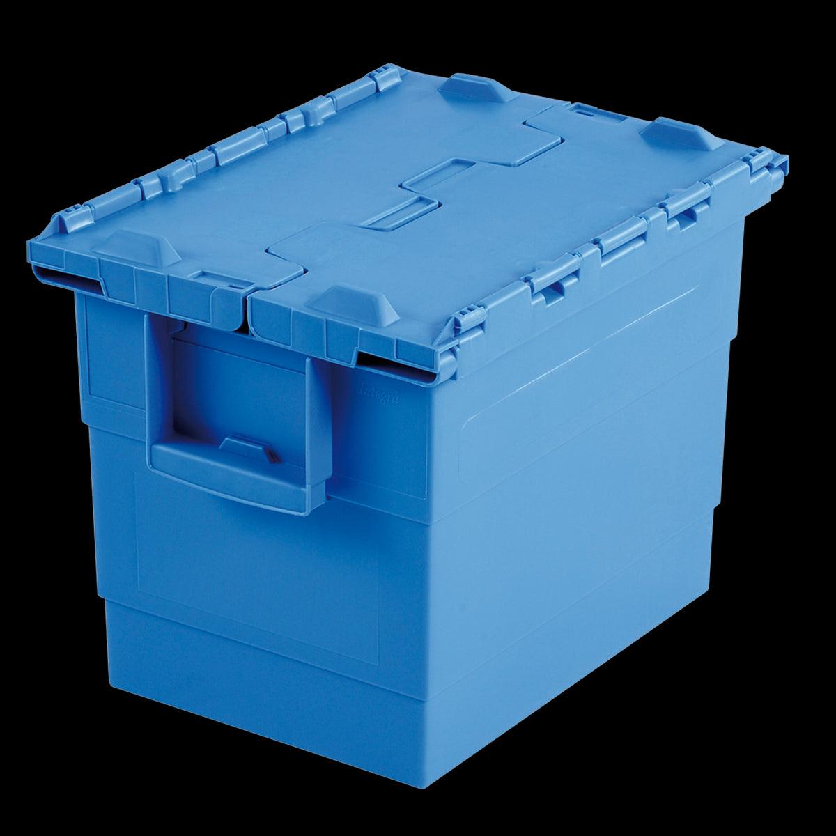 Bac 400 x 300 25 L avec couvercle intégré - bleu – FRANCE CHR